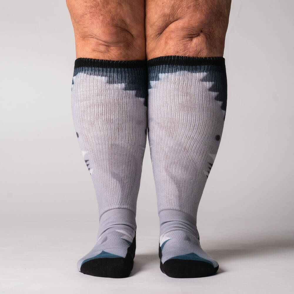 Shark Bite EasyStretch™ Socks by Viasox for Bold Comfort